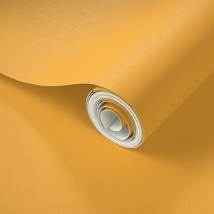 Solid Removable Wallpaper, Yellow Wallpaper, Removable Wallpaper, Peel ...