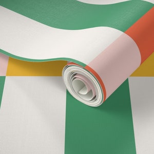 Funky Wallpaper, Colorblock Wallpaper, Accent Wallpaper, Colorful ...