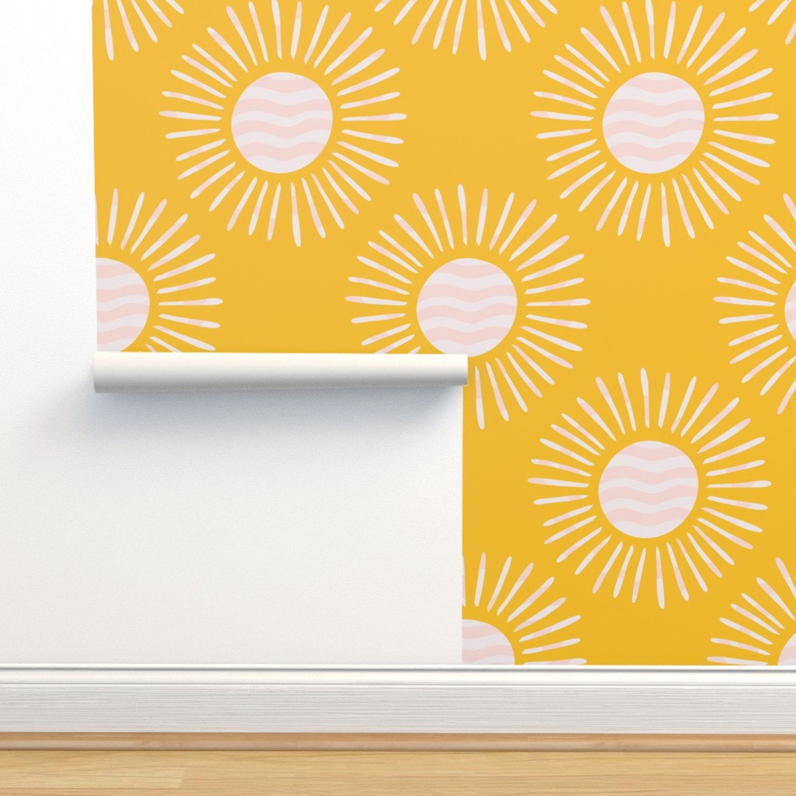 Sun Wallpaper, Yellow Kitchen Wallpaper, Sunset Wallpaper, Kids ...