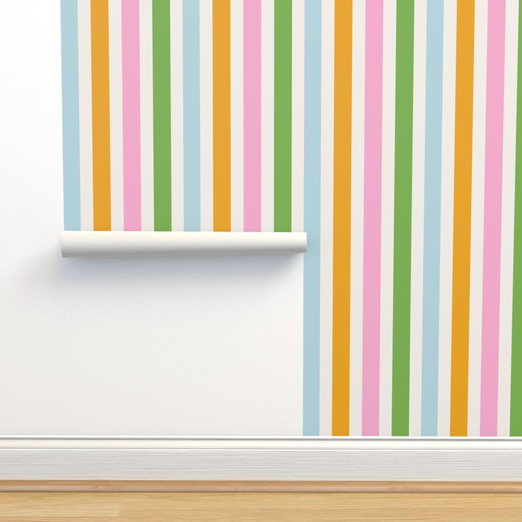Removable Peel and Stick Wallpaper, Preppy Wallpaper, Colorful ...