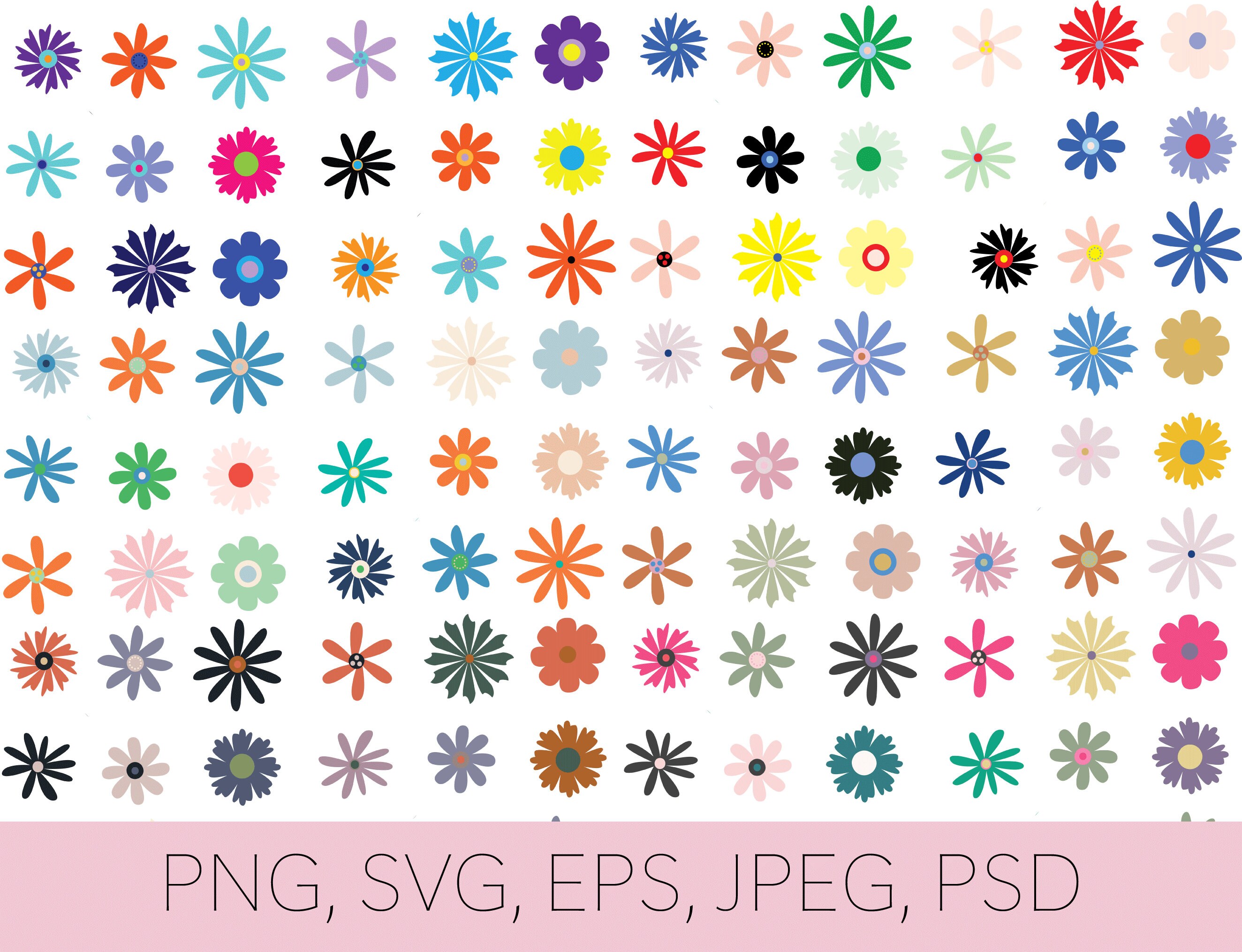 Hippie Flower Vector