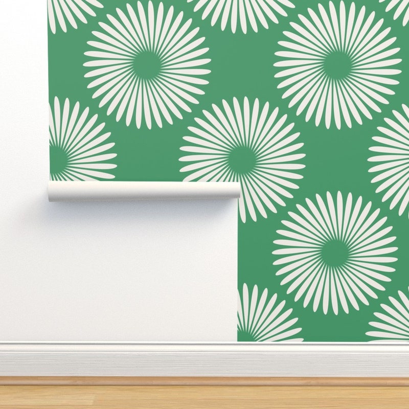 Green Wallpaper - Etsy