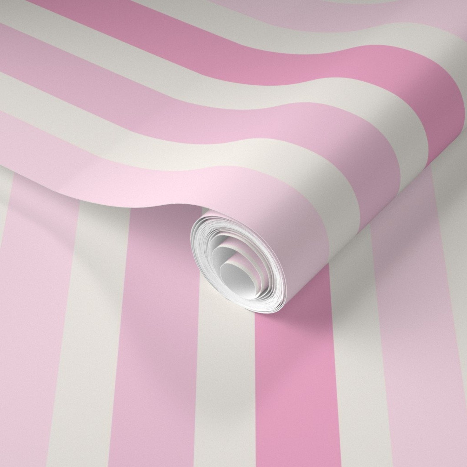 Pastel Pink Striped Wallpaper, Preppy Removable Wall Decor - Etsy