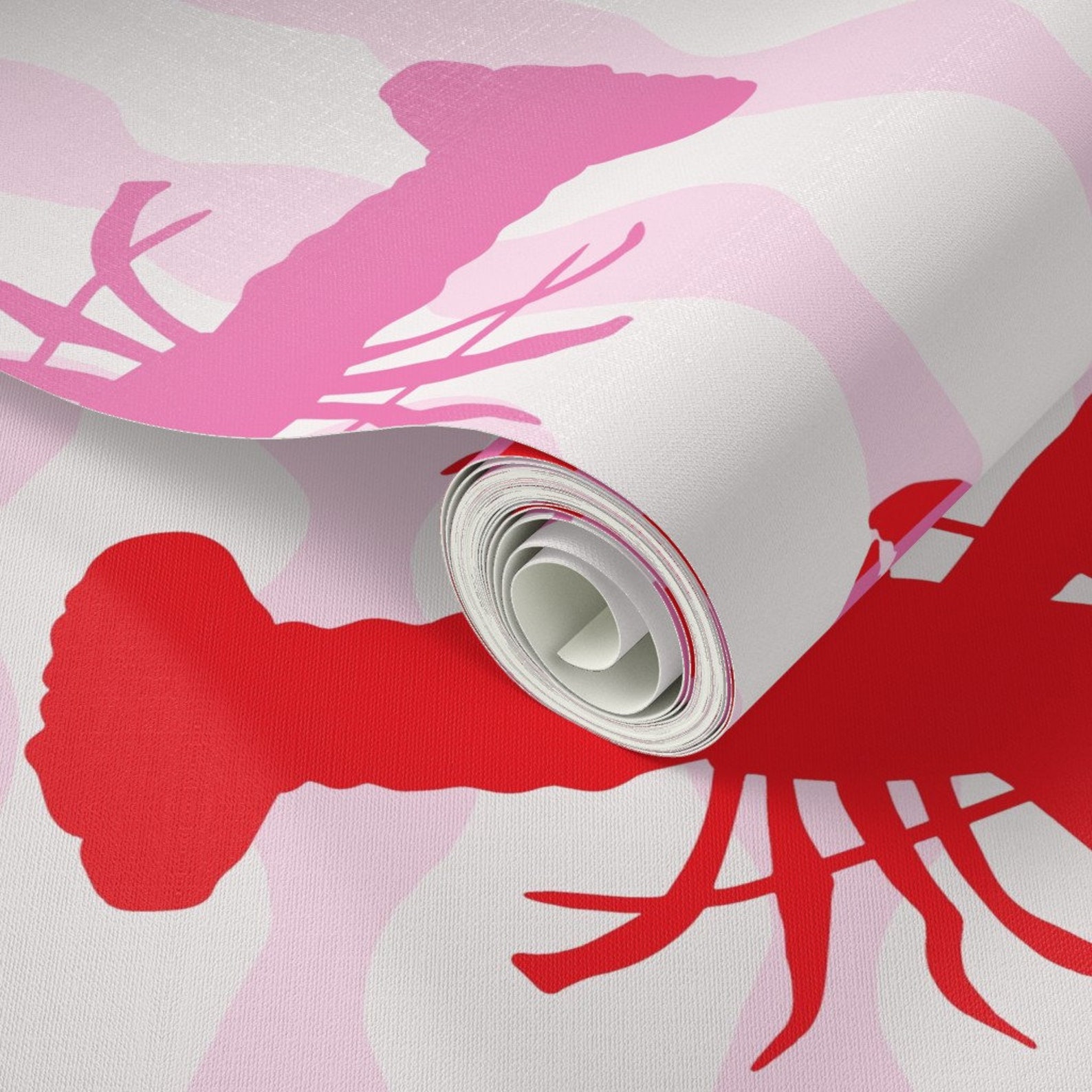 Crustacean Wallpaper, Beach Wallpaper, Lobster Wallpaper, Beach House ...