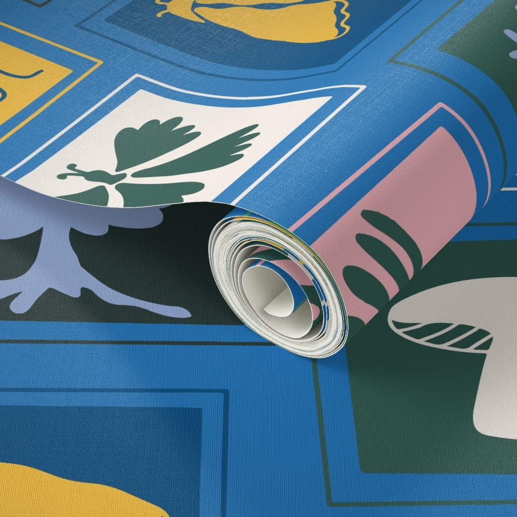 Nursery Wallpaper Forest Wallpaper, Colorful Wallpaper, Animals ...