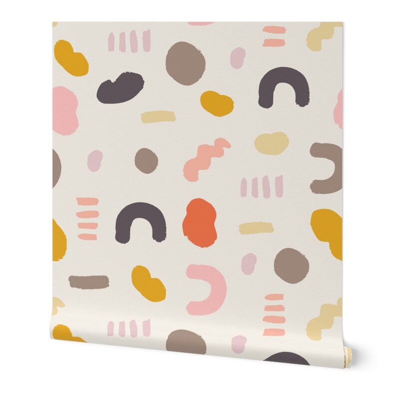 Teen Wallpaper, Gender Neutral Wallpaper, Abstract Shapes Wallpaper ...