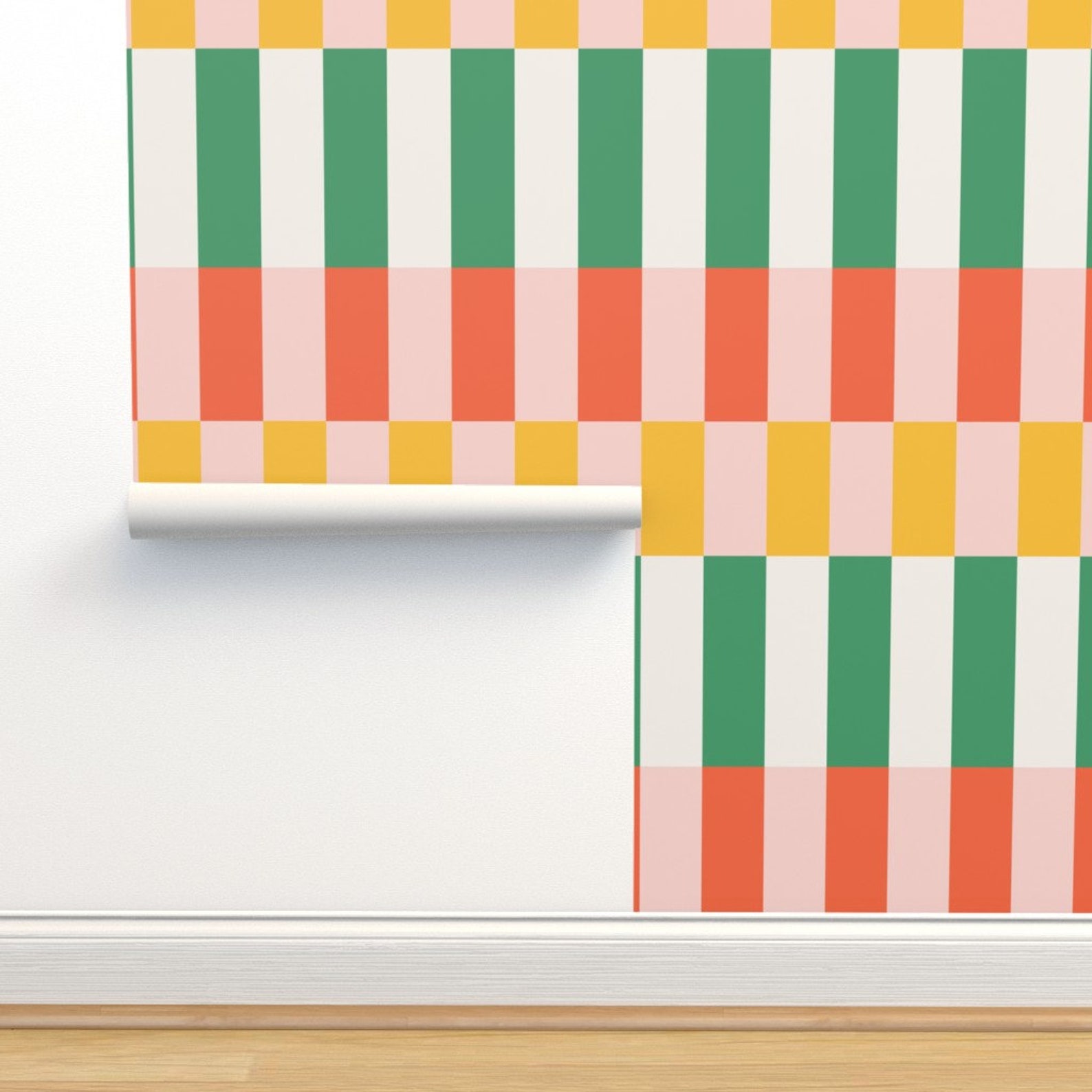 Funky Wallpaper, Colorblock Wallpaper, Accent Wallpaper, Colorful ...