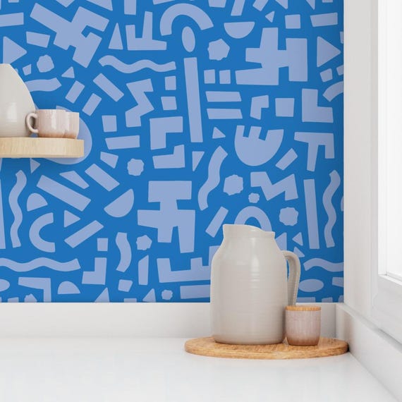 Funky Blue Wallpaper