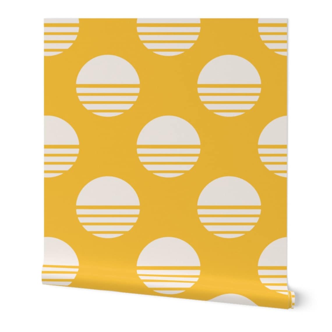 Funky Yellow Spot Wallpaper, Removable Wallpaper, Renter Friendly - Etsy