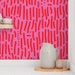 Hot Pink Wallpaper, Abstract Stripe Wallpaper, Pink and Red Striped ...