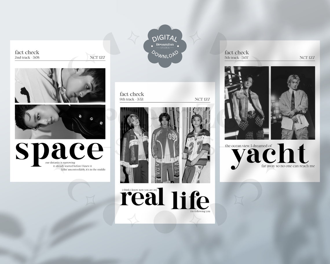 NCT 127 Fact Check Poster, Nct Lyrics Poster, Printable Album Lyric ...