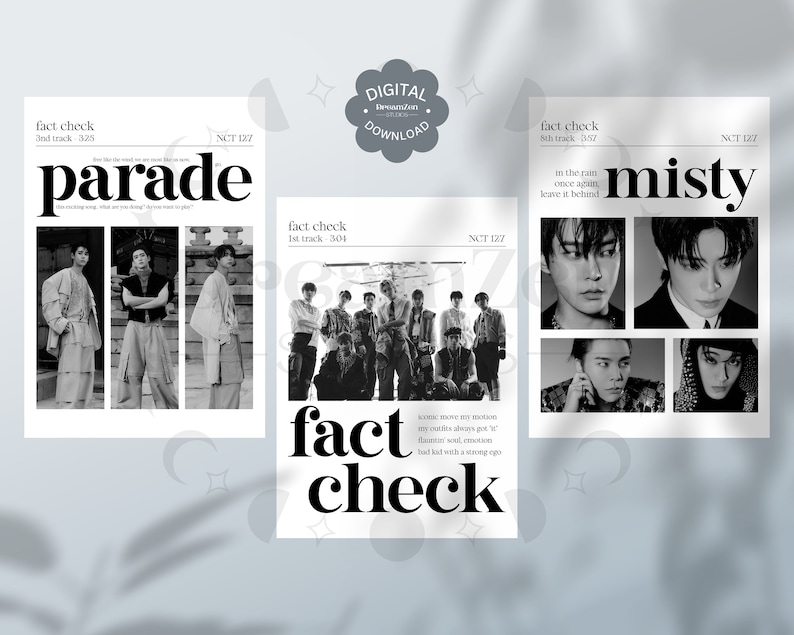 NCT 127 - Fact Check Poster, Nct Lyrics Poster, Printable Album Lyric ...