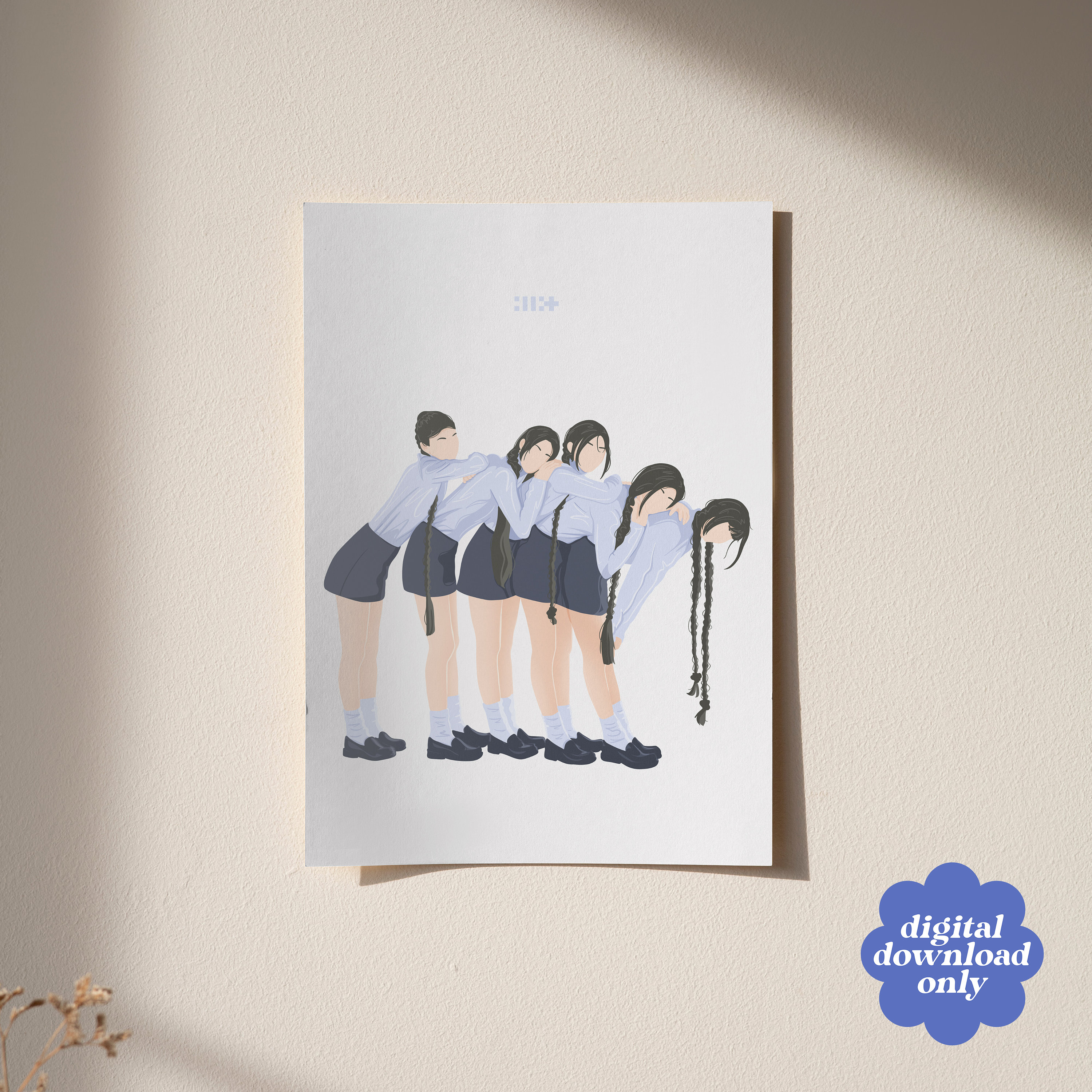 ILLIT Magnetic Printable Poster Wall Art, Digital Download, KPOP ...