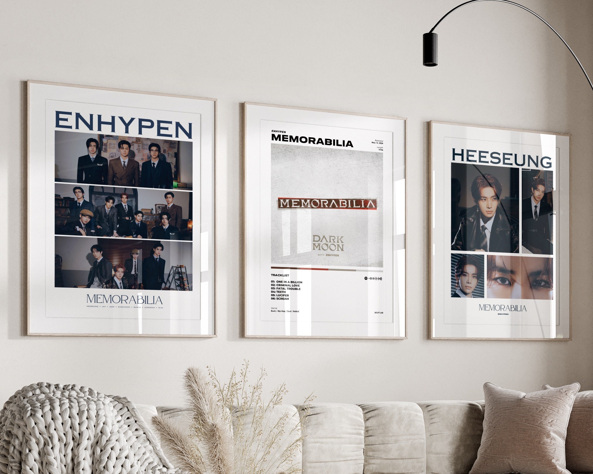 Enhypen Memorabilia Poster, Digital Download, Minimalist Collage Art ...