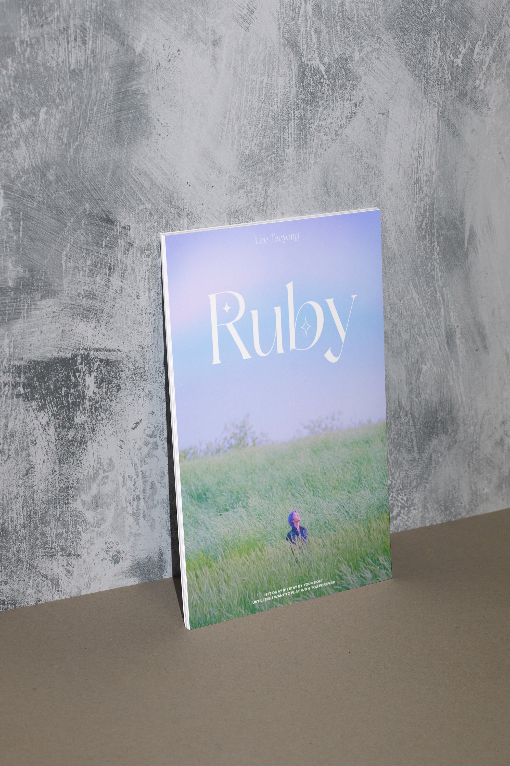 Taeyong - Ruby Poster, NCT Poster, Minimalist Music Poster, Digital ...