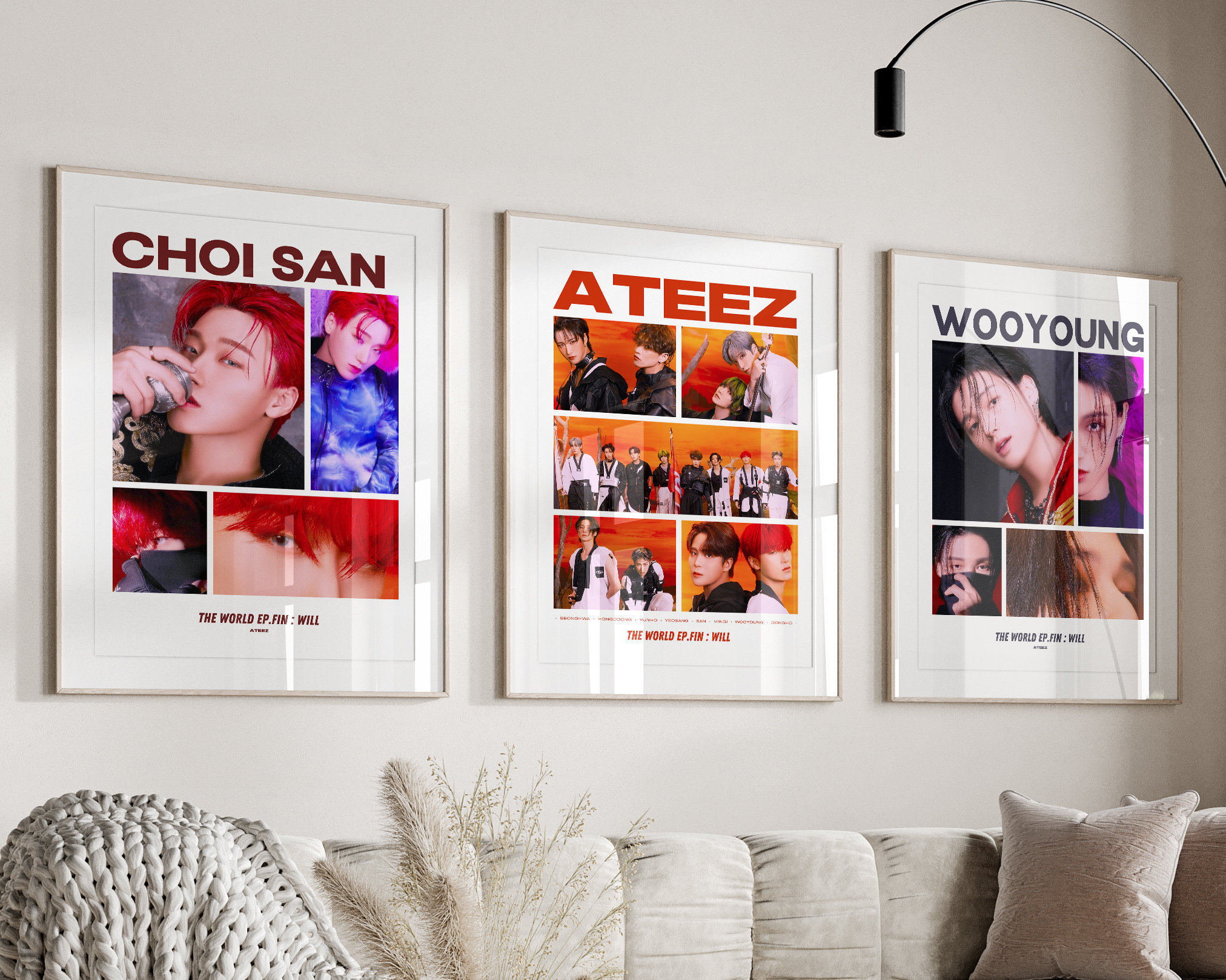 Ateez the World - Will Printable Posters, KPOP Collage Print, Digital ...