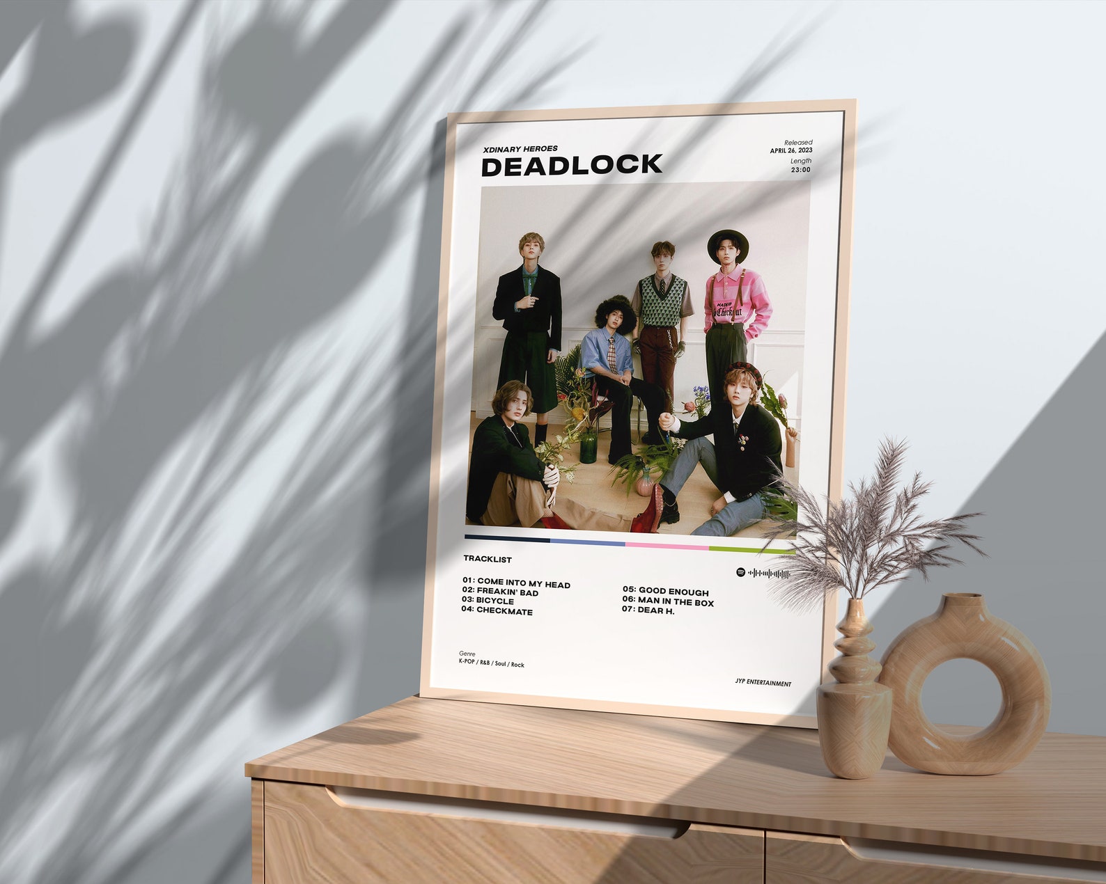 Xdinary Heroes - Deadlock Album Poster, Minimalist Music Print, Digital ...