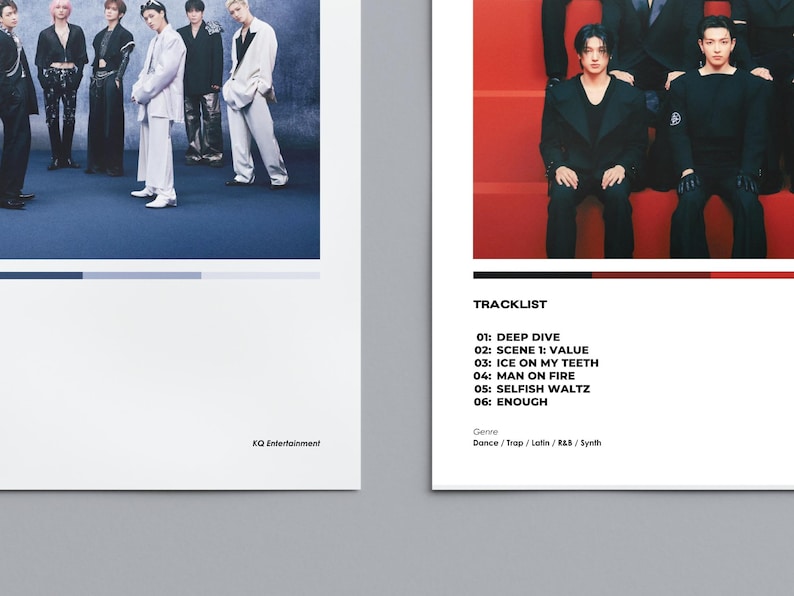 ATEEZ Golden Hour Album Poster – Minimalist KPOP Print (digital ...