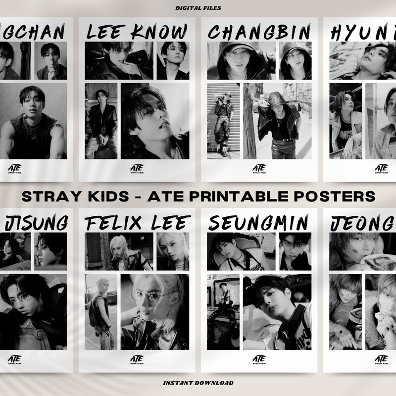 Stray Kids Poster Sets - Etsy