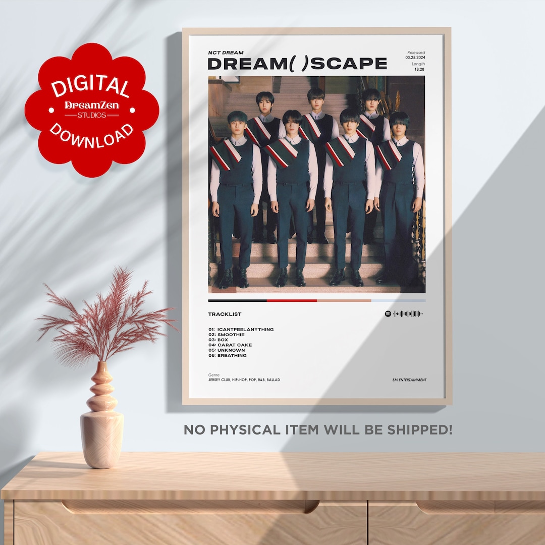 NCT Dream DREAMSCAPE Album Poster – Minimalist Kpop Print (digital ...