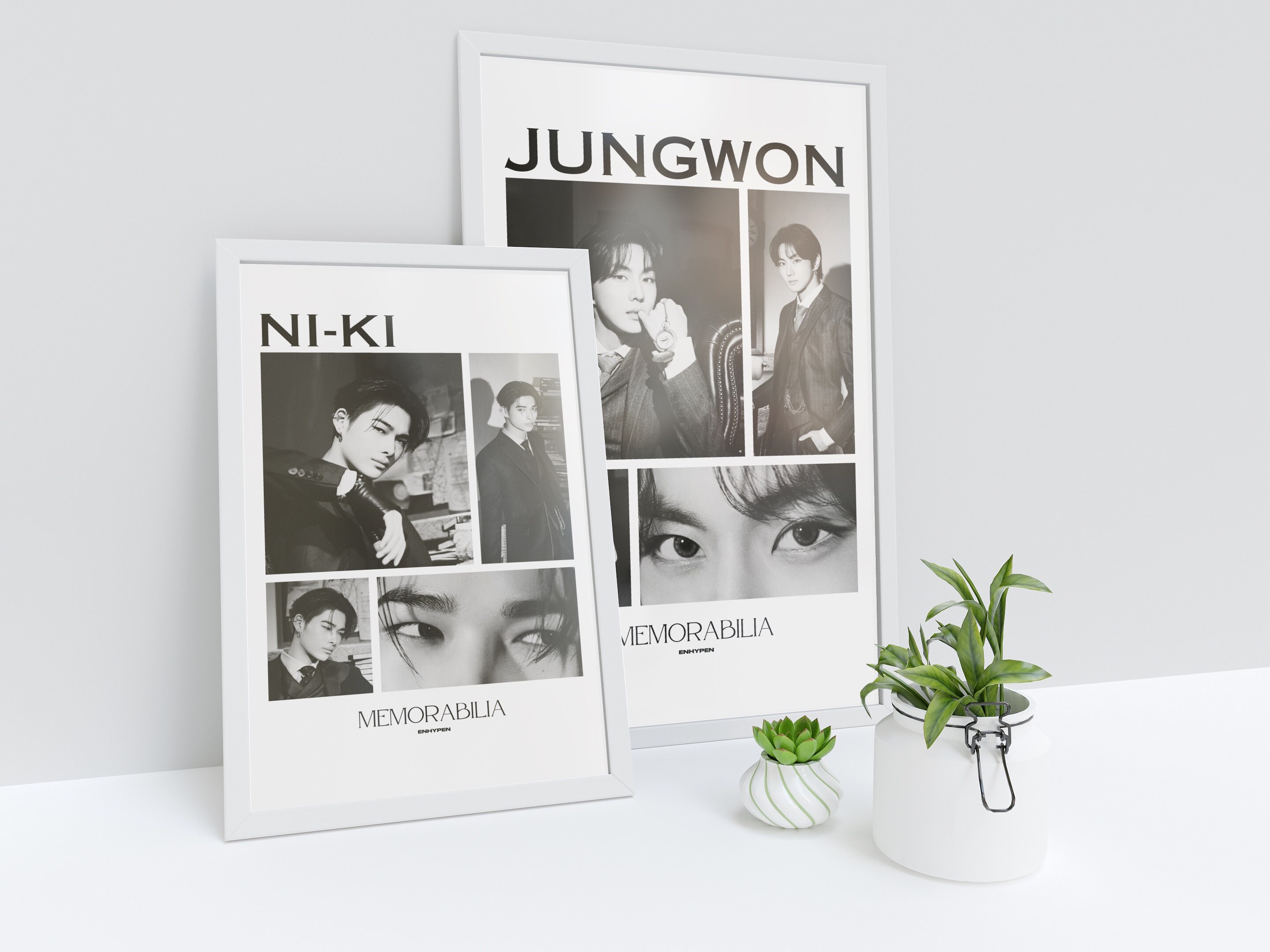 Enhypen Memorabilia Poster, Digital Download, Minimalist Collage Art ...