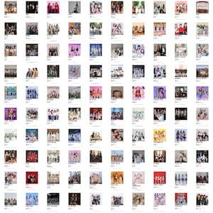 600+ KPOP Groups Posters, Kpop Girl Group, Boy Group, Digital Collage ...