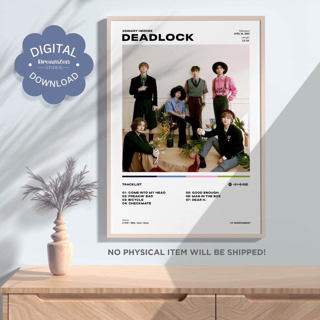 Xdinary Heroes - Deadlock Album Poster, Minimalist Music Print, Digital ...