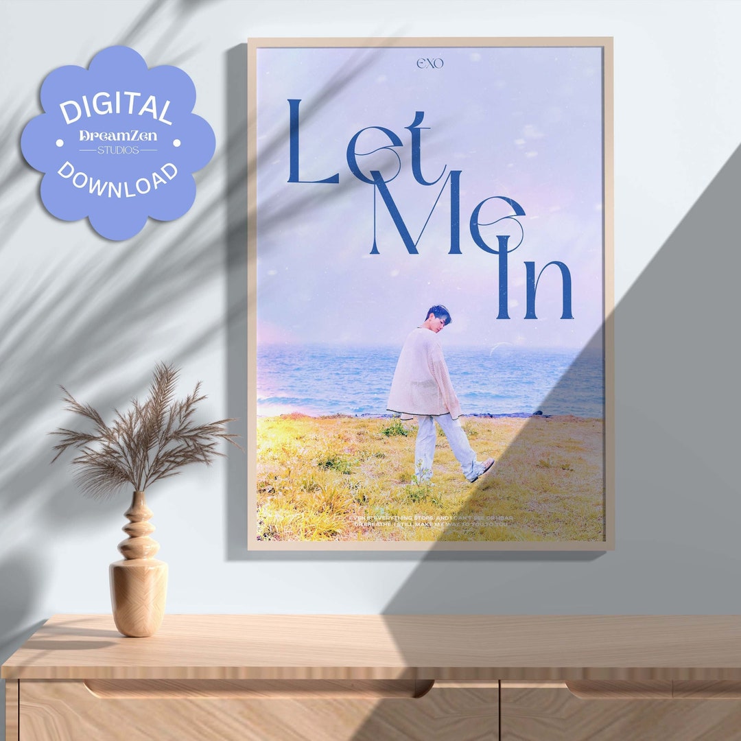 EXO Let Me in Poster, Minimalist Music Poster, Digital Download, KPOP ...
