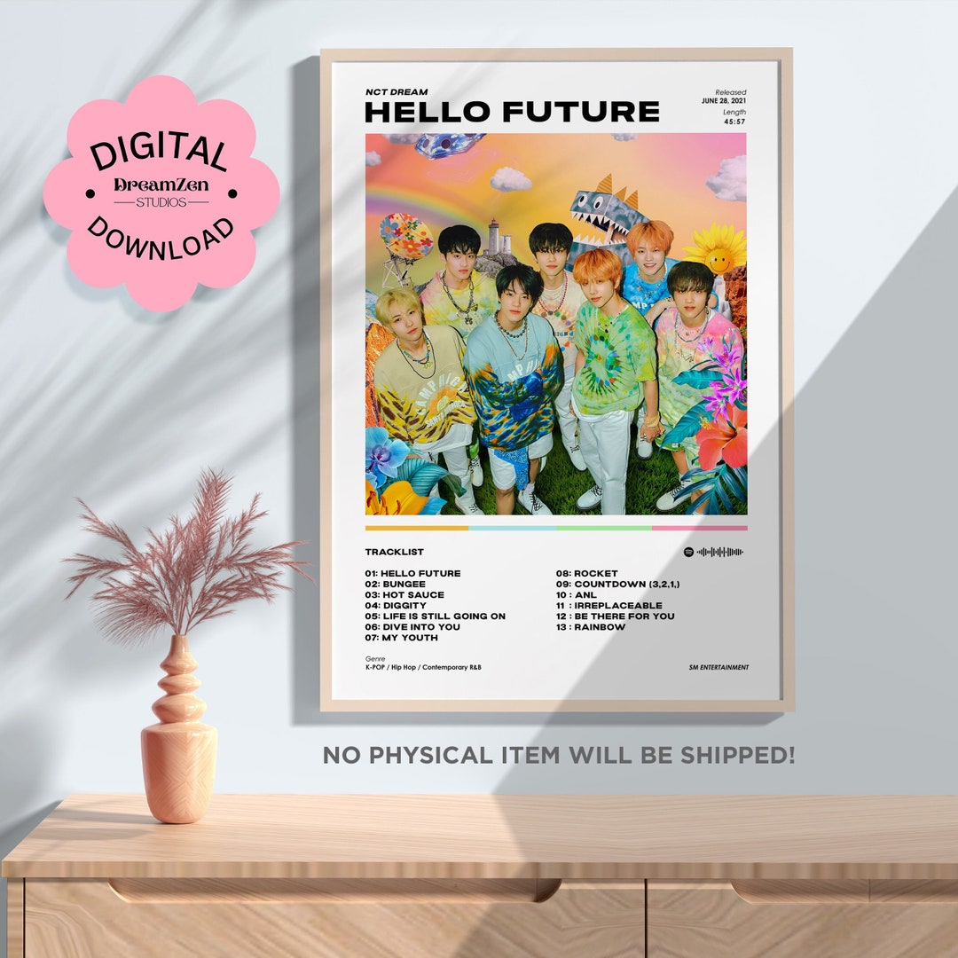NCT Dream - Hello Future Album Poster, Minimalist Music Print, Digital ...