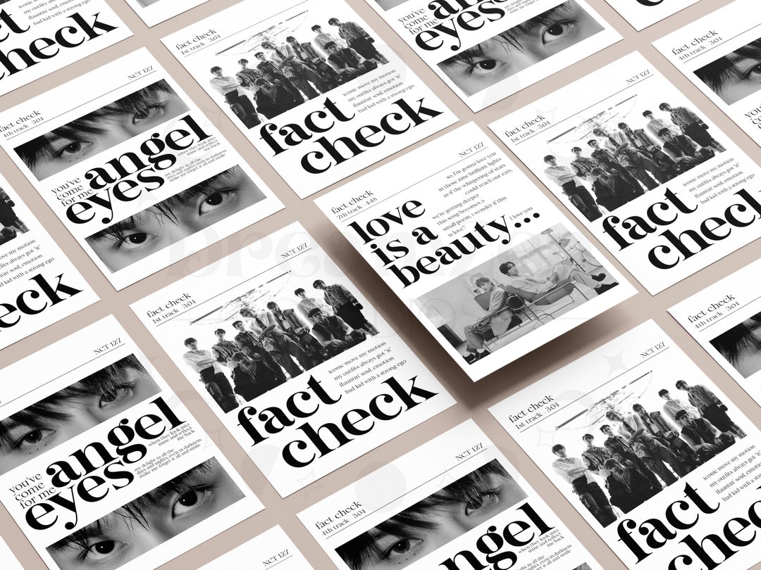 NCT 127 Fact Check Poster, Nct Lyrics Poster, Printable Album Lyric ...