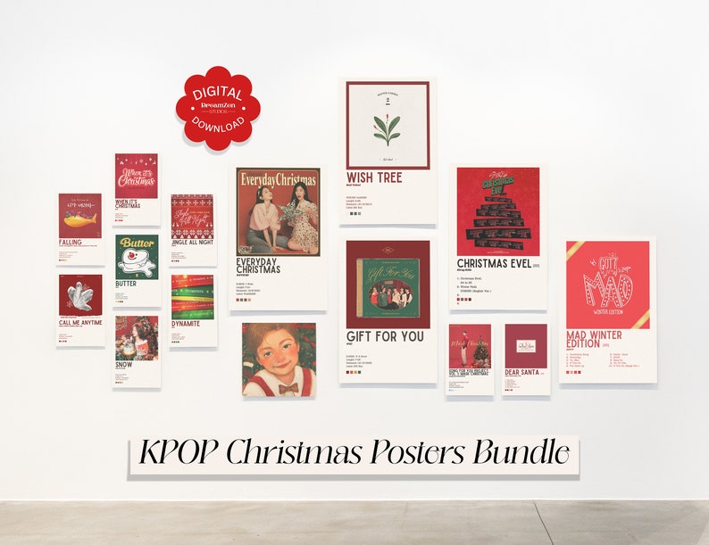 KPOP Christmas Songs Poster, Album Poster, Holiday Winter Gallery ...