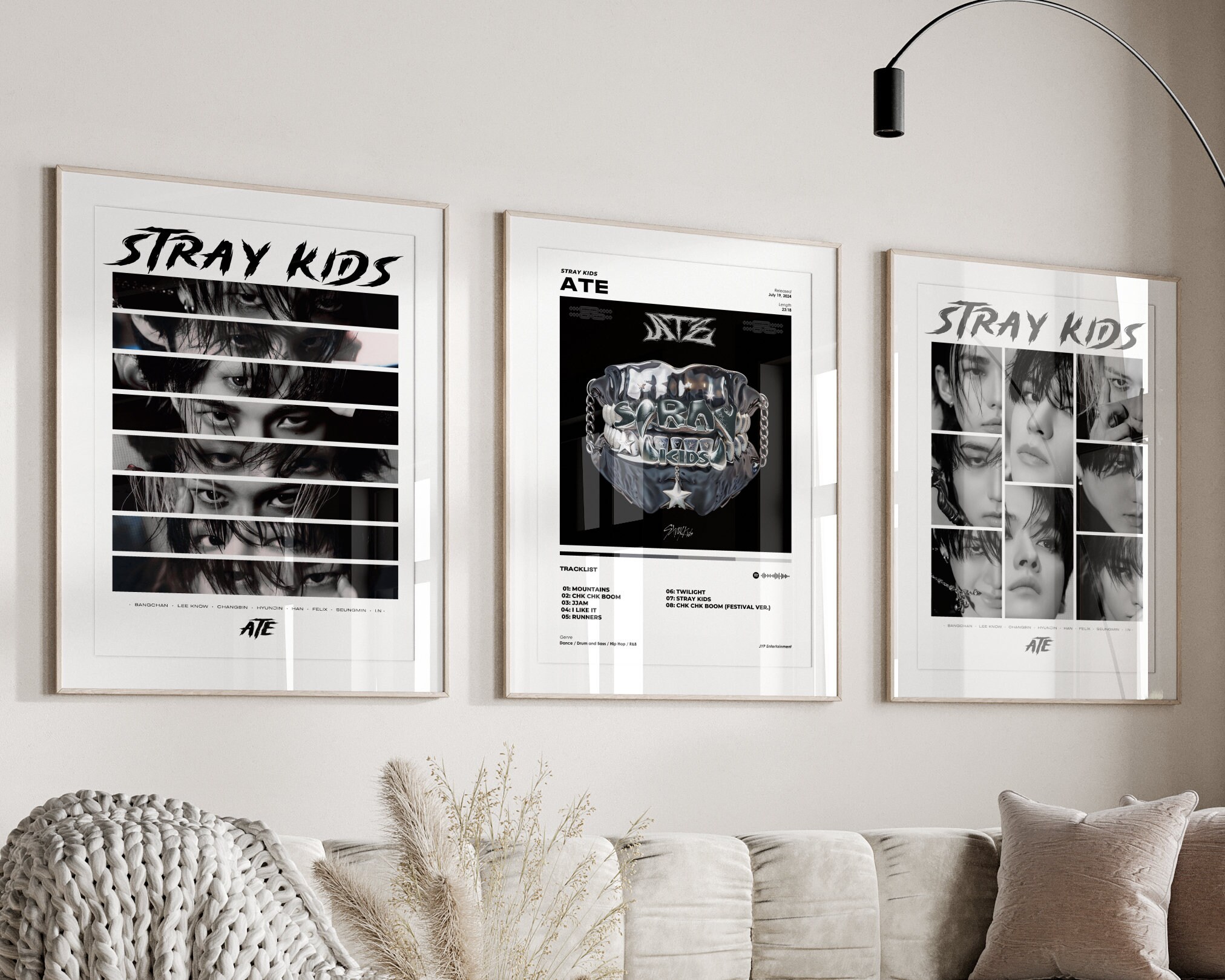 Stray Kids ATE Poster, Set of 7 Digital Print, Kpop Collage Album ...