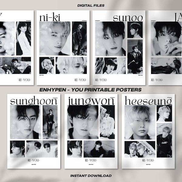 Kpop Wall Art Enhypen - Etsy