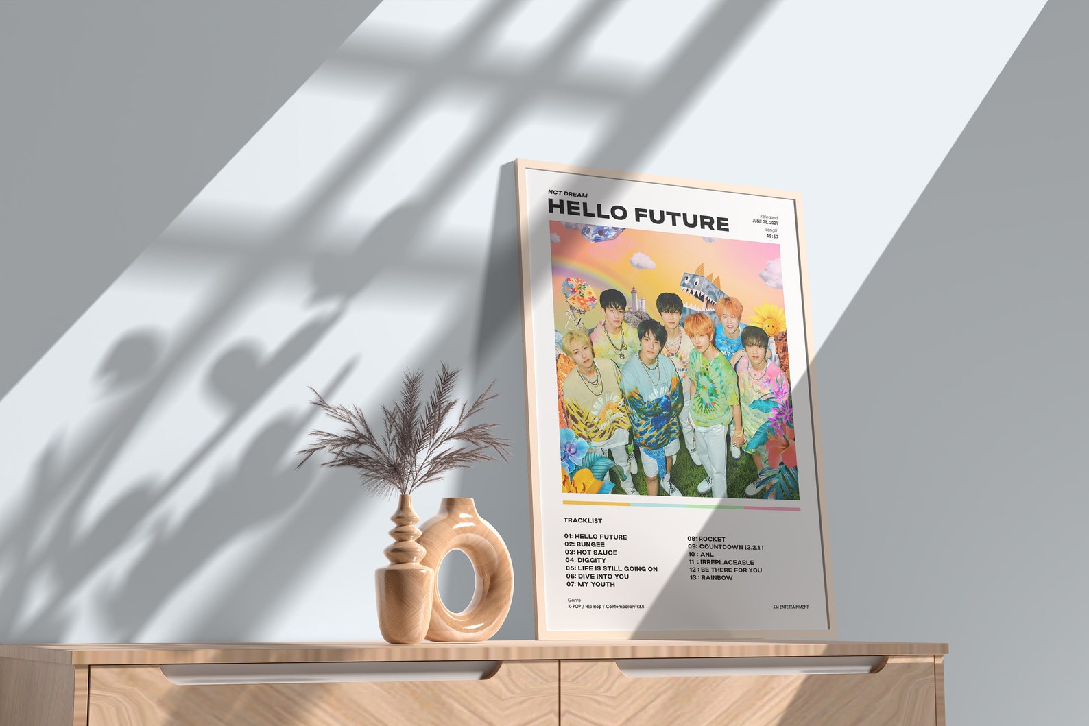 NCT Dream - Hello Future Album Poster, Minimalist Music Print, Digital ...