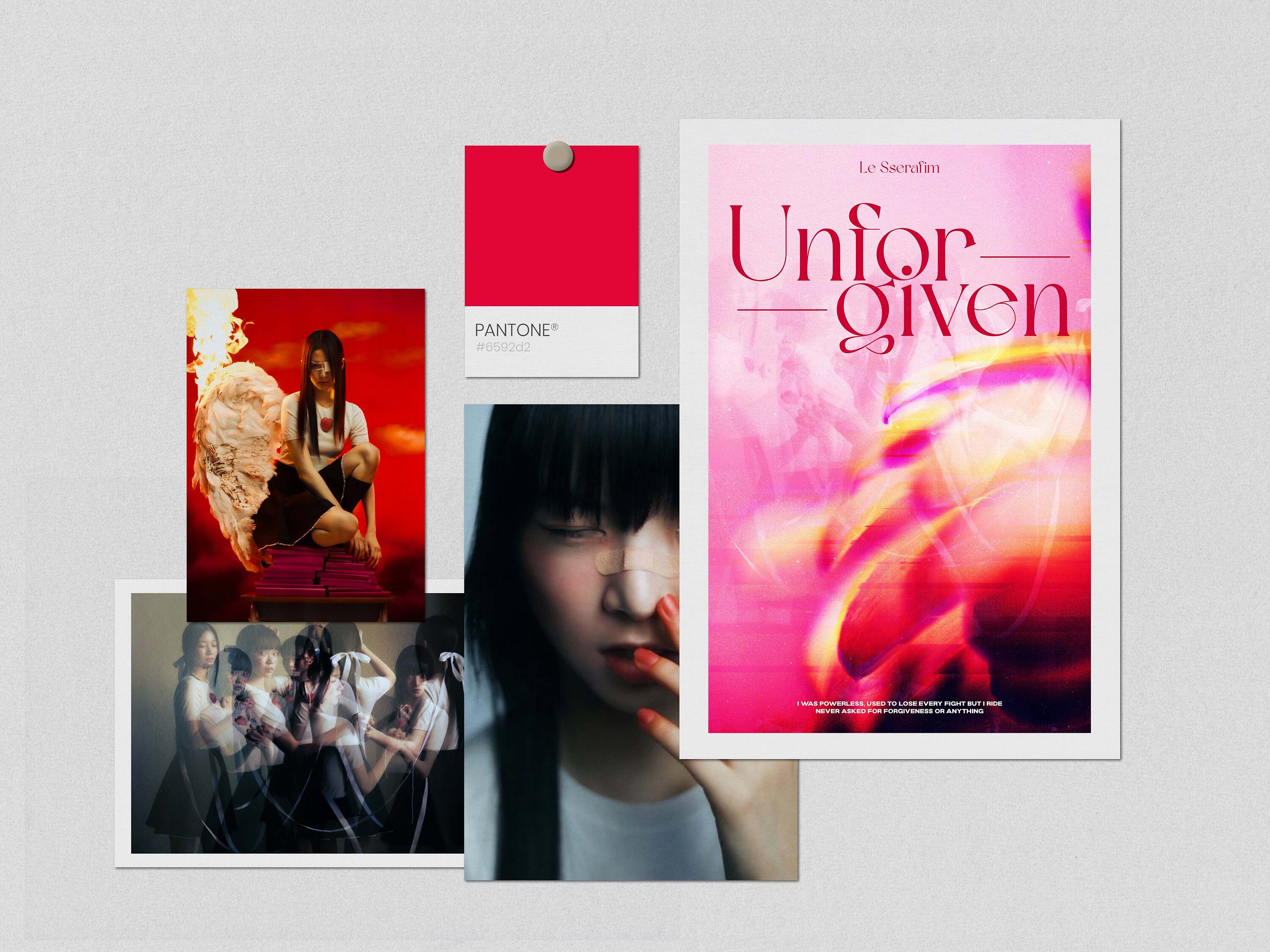 Le Sserafim Unforgiven Poster, Le Sserafim Poster, Minimalist Music ...