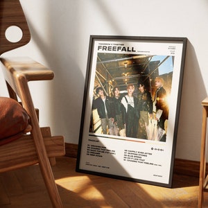 TXT - Freefall Album Poster, Minimalist Music Print, Digital Download ...
