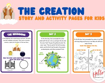 Creation Worksheets for Kids - Etsy