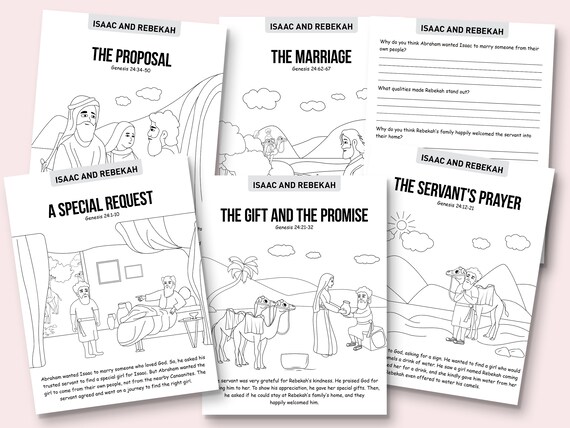 Isaac And Rebekah Coloring Page