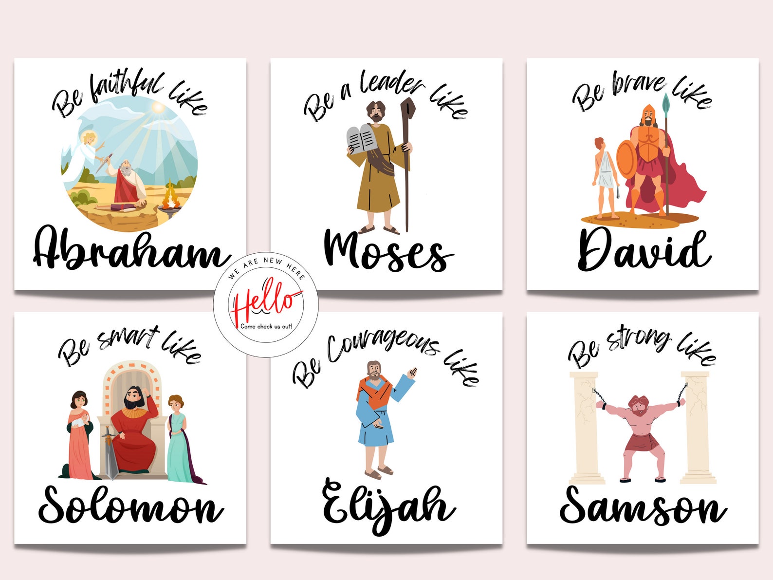 Biblical Role Models for Kids Bible and Christian - Etsy
