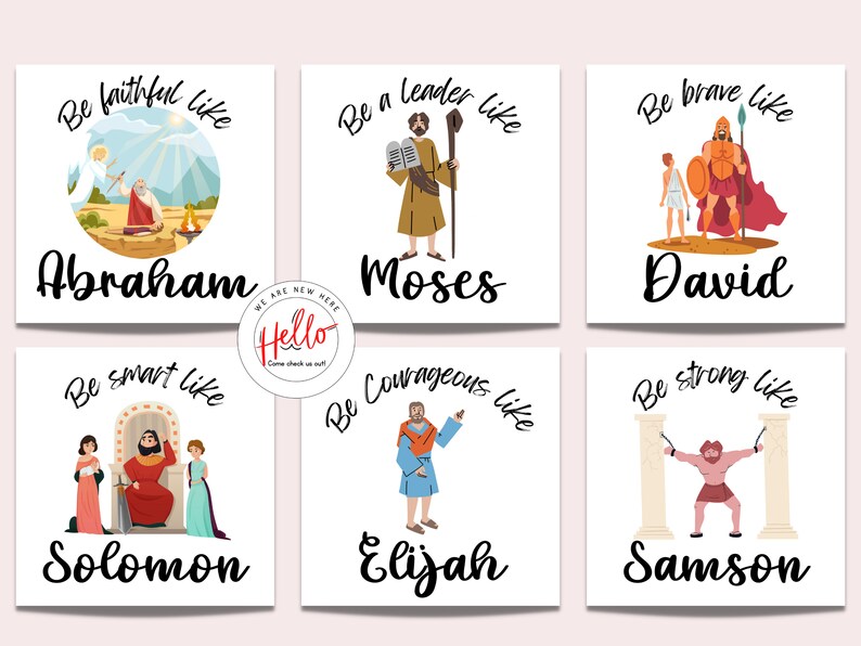 Biblical Role Models for Kids Bible and Christian - Etsy