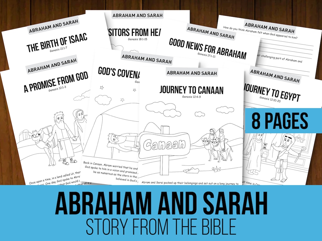 Abraham and Sarah Bible Story Coloring Pages,bible Story Craft,bible ...