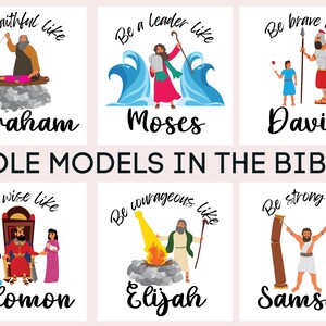 Biblical Role Models for Kids Bible and Christian Influencers, Set of 6 ...