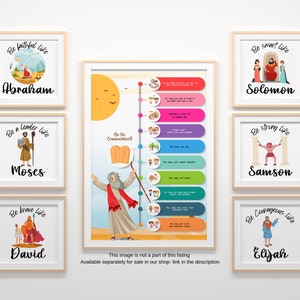 Biblical Role Models for Kids Bible and Christian - Etsy