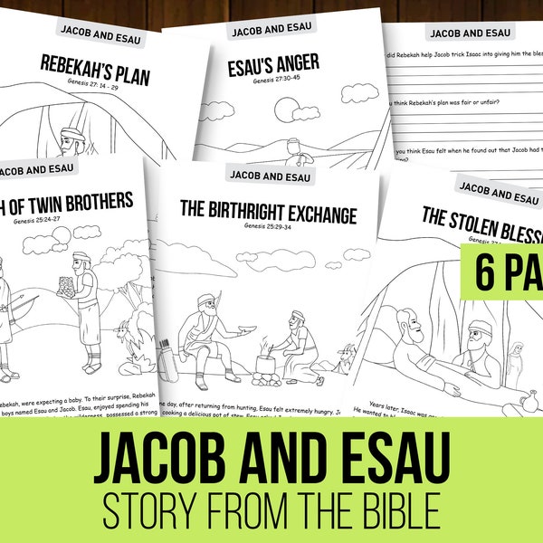 Jacob Esau Lesson - Etsy