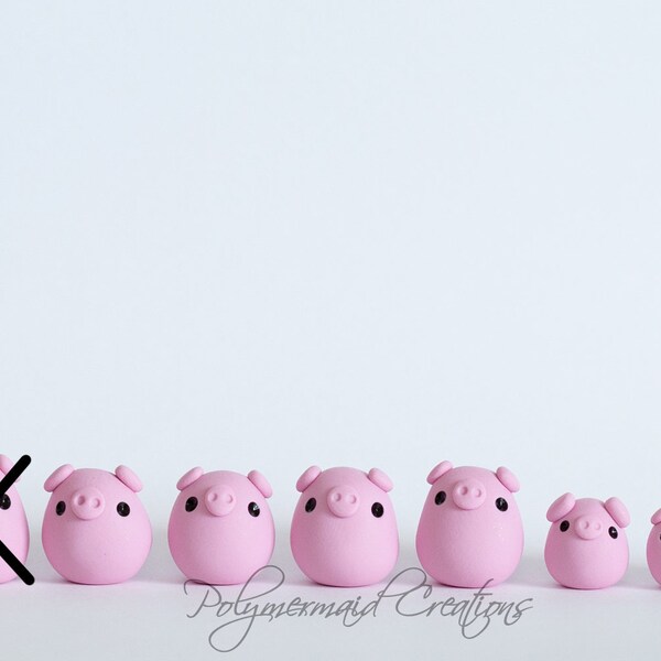 Polymer Clay Pig - Etsy