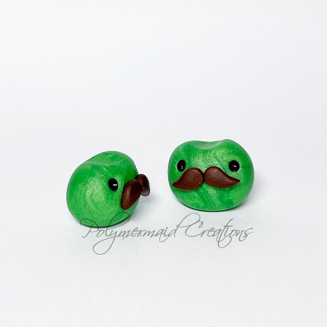 Fancy Mustache Frog - Miniature Polymer Clay Figure - Etsy