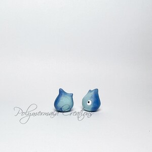 Blue Calcifer Fire Demon - Miniature Polymer Clay Figure - Etsy