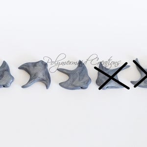 Tiny Stingray/ Manta Ray - Miniature Polymer Clay Figure - Etsy