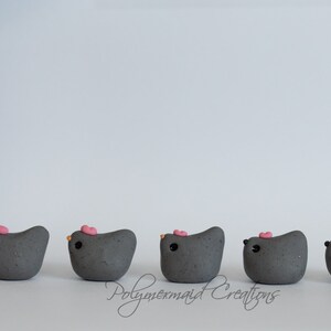 Tiny Chicken Miniature Polymer Clay Figure - Etsy