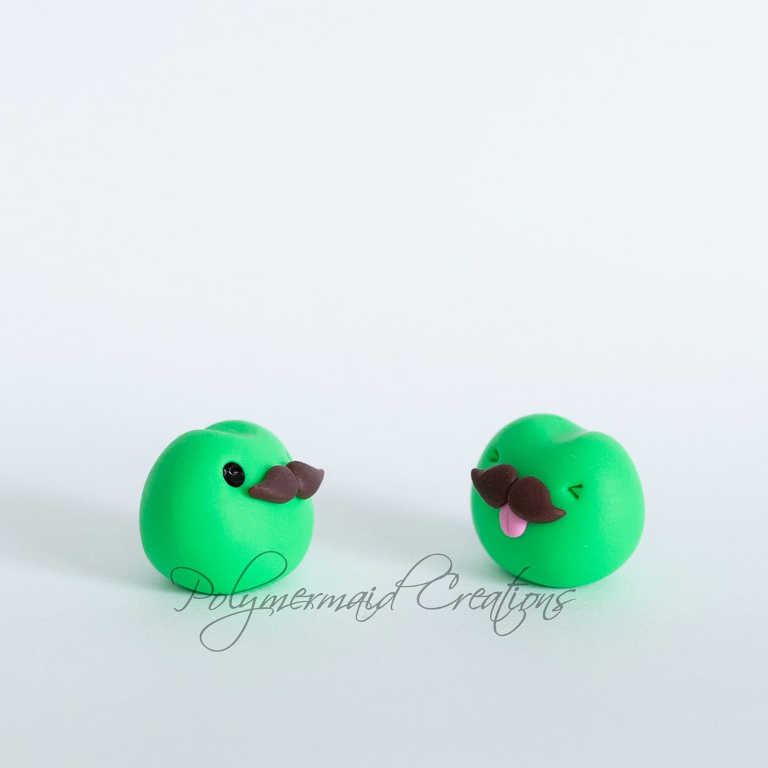 Fancy Mustache Frog - Miniature Polymer Clay Figure - Etsy